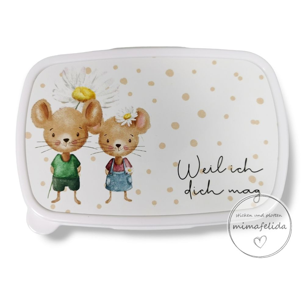 mimafelida - Jausenbox Mäuschen, Brotbox,